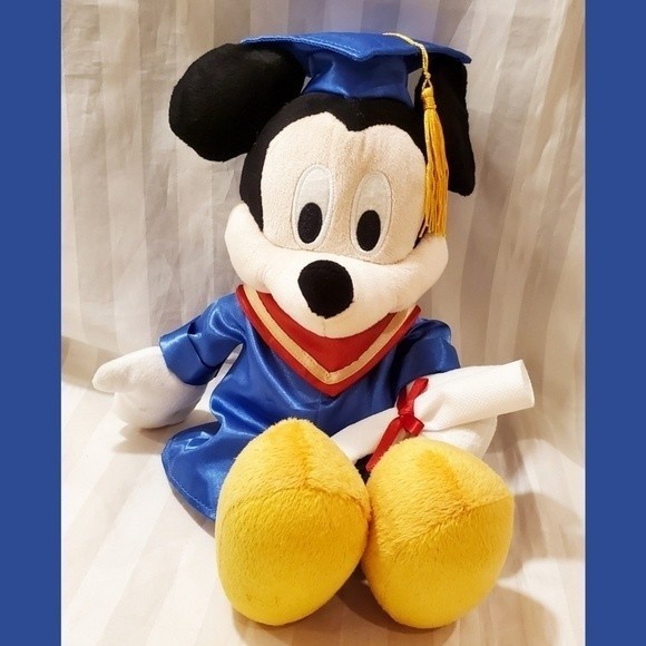Disney | Toys | Disney Mickey Mouse Doll Teddy Plush Graduation Cap ...